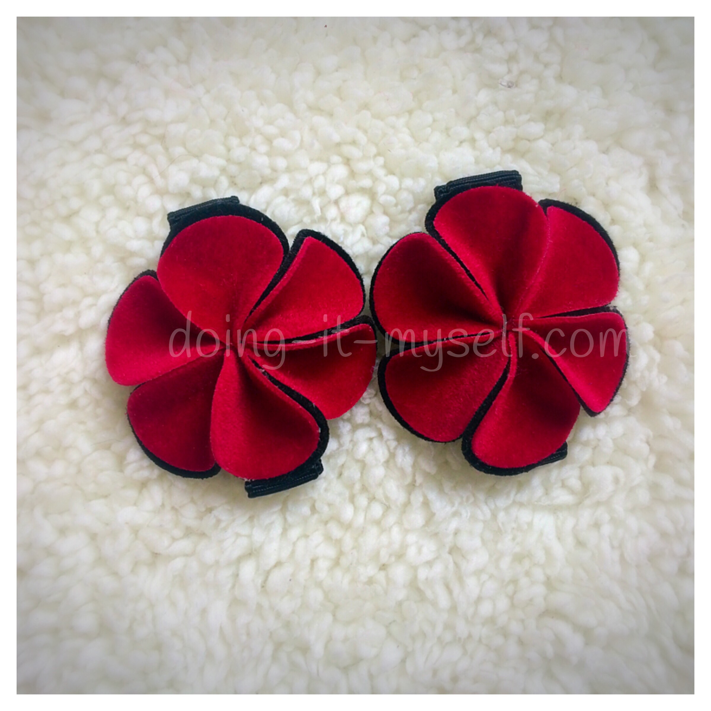 Simple fabric flower – Palettes of Life